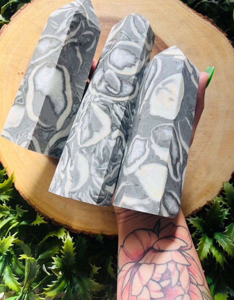 Shell Jasper Thousand Eye Jasper Large Tower - Etsy