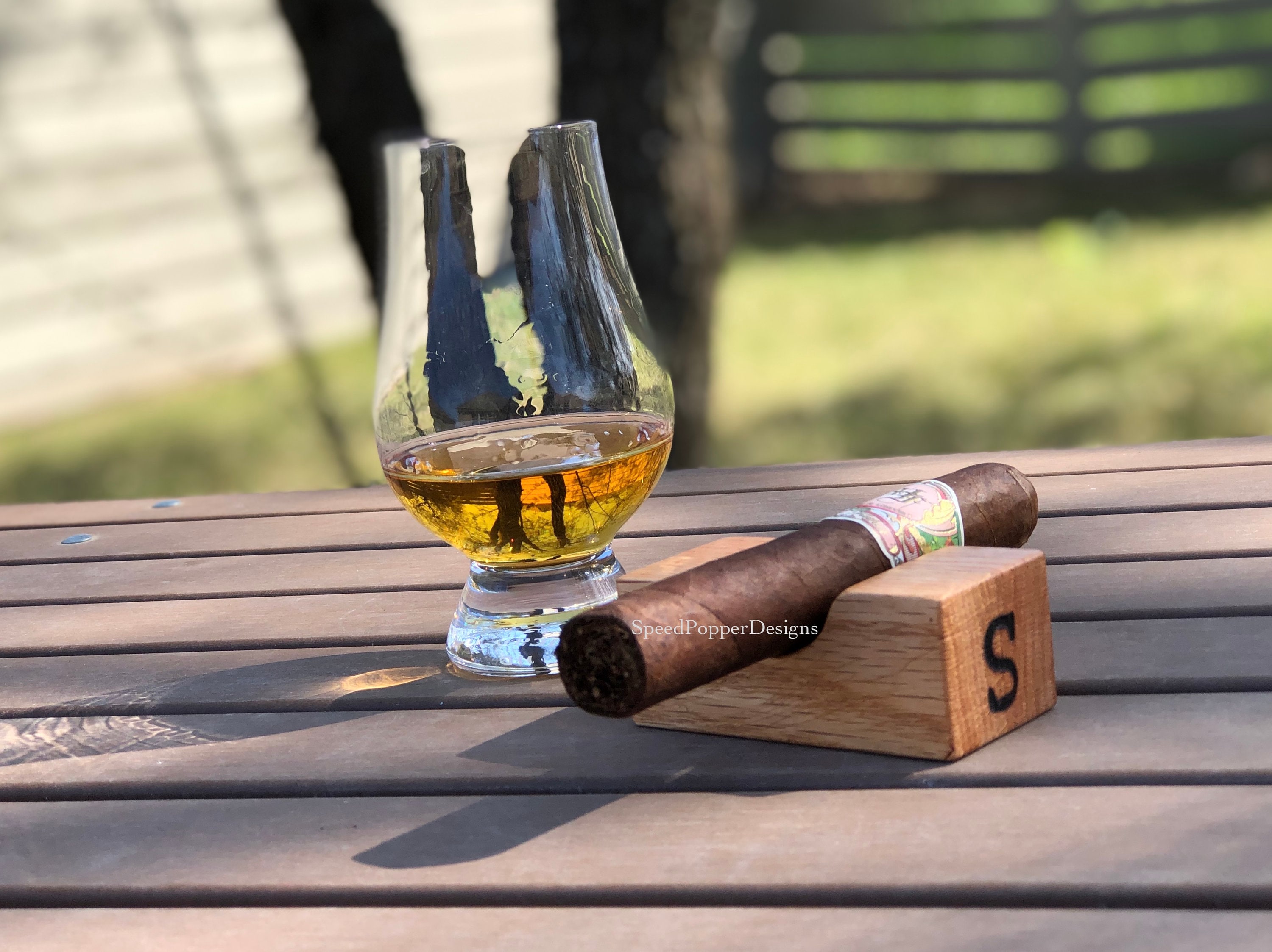 Wood Cigar Rest - Etsy