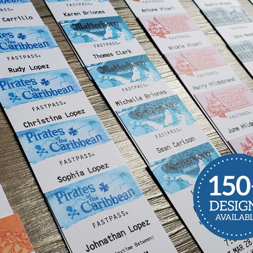 Disney Fastpass/genie Lightning Lane Wedding Table Numbers - Etsy