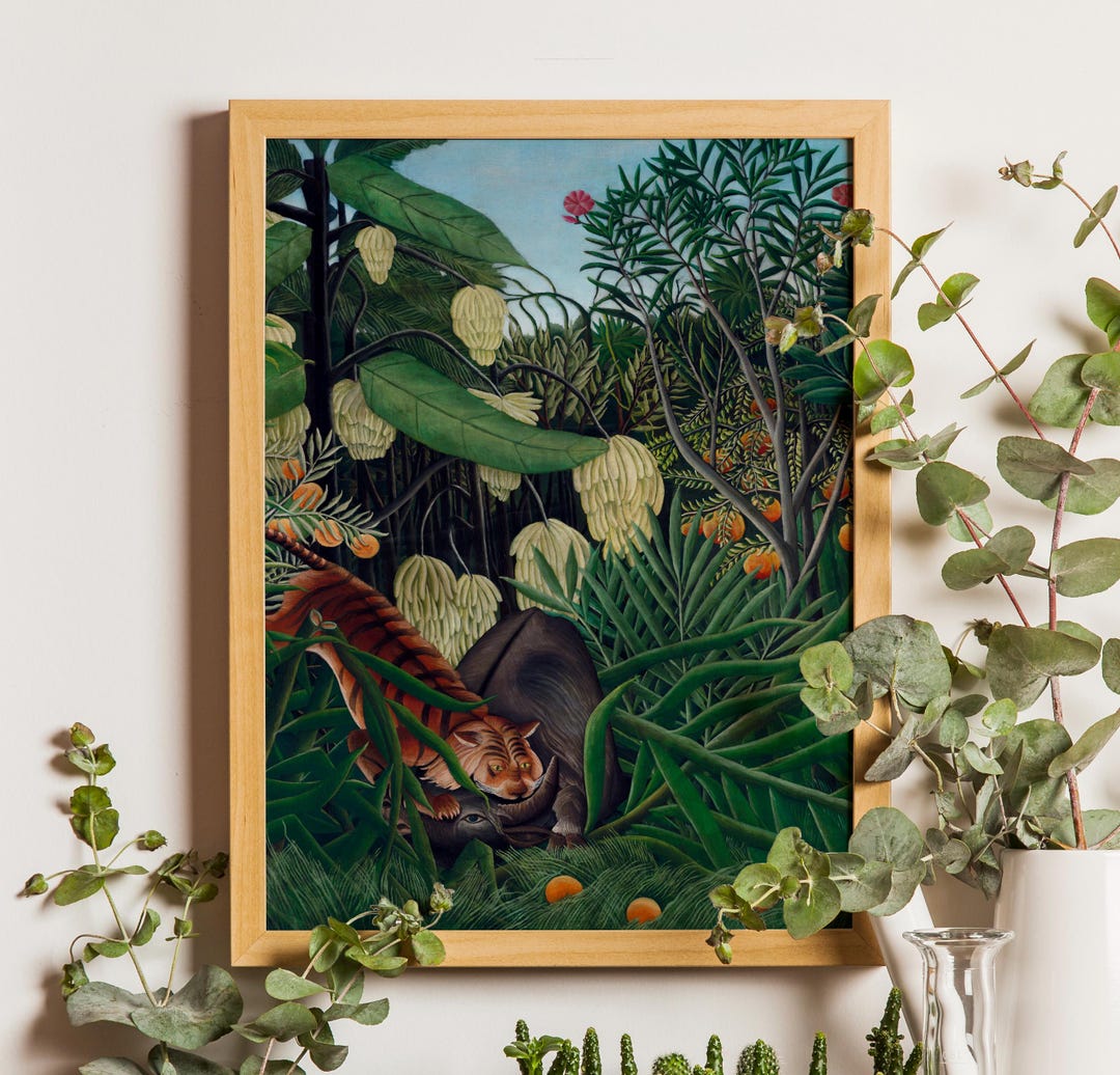 The Equtorial Jungle, Henri Rousseau, MAILED Art Print, Botanical Wall ...