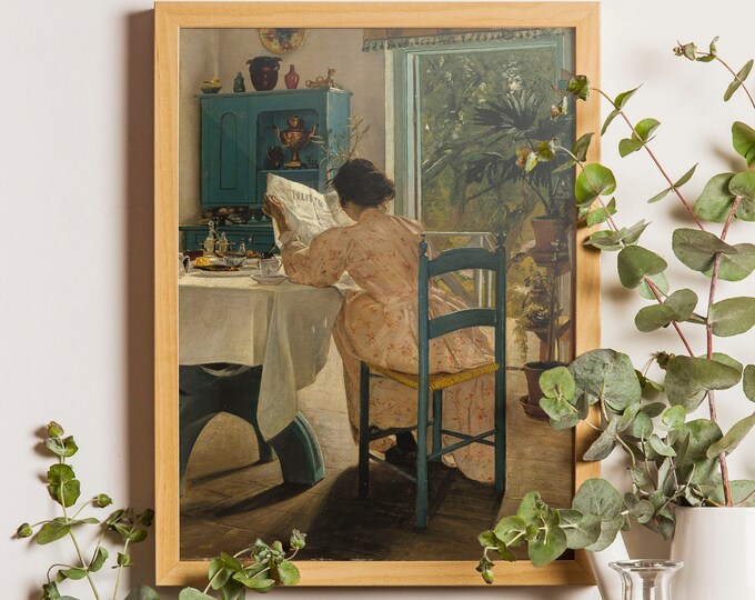 Woman at Breakfast Painting L.A. Ring Breakfast Painting - Etsy