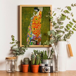 Gustav Klimt - Hope II (1907) - Reproduction of a Classic Painting ...