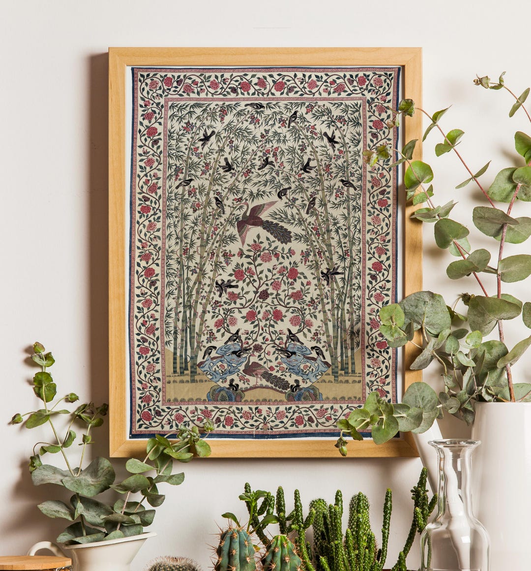 Indian Palampore Textile Design Reproduction, MAILED Giclée Print ...