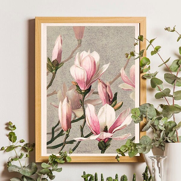 Magnolia Print - Etsy