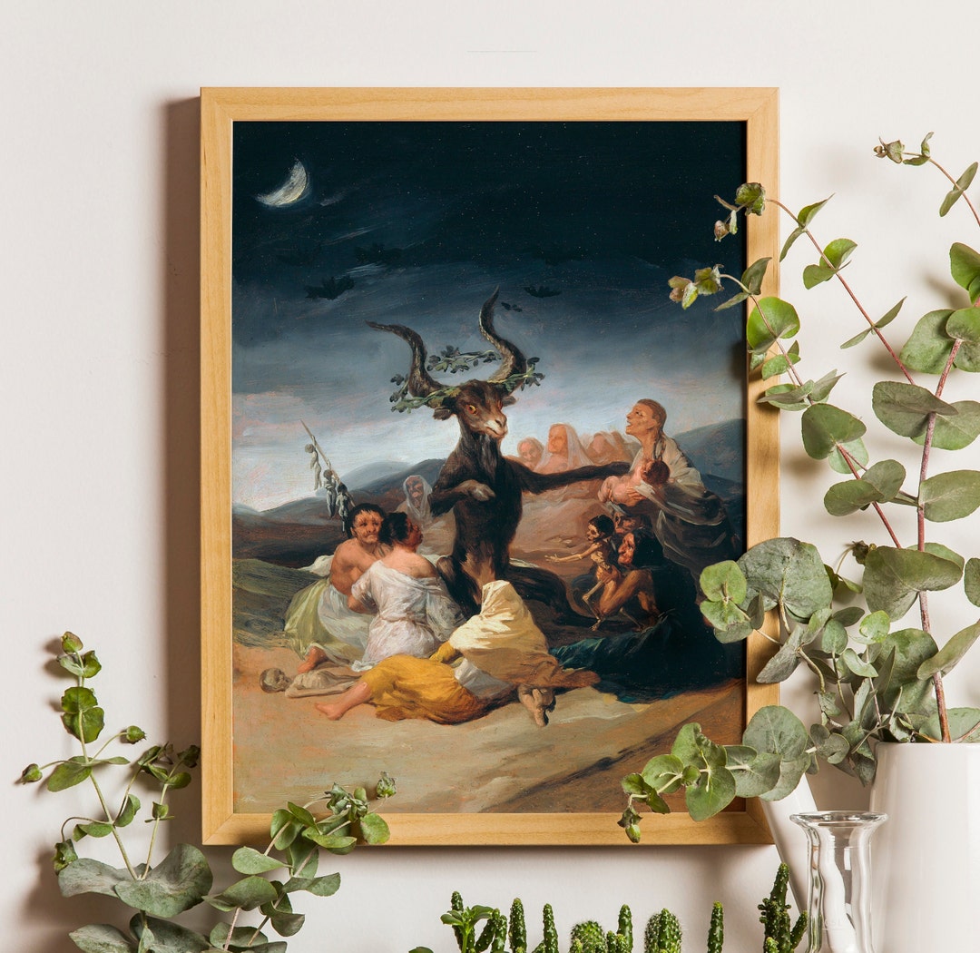 Francisco De Goya: Witches Sabbath, Goya Print, Occultism, Gothic Art ...