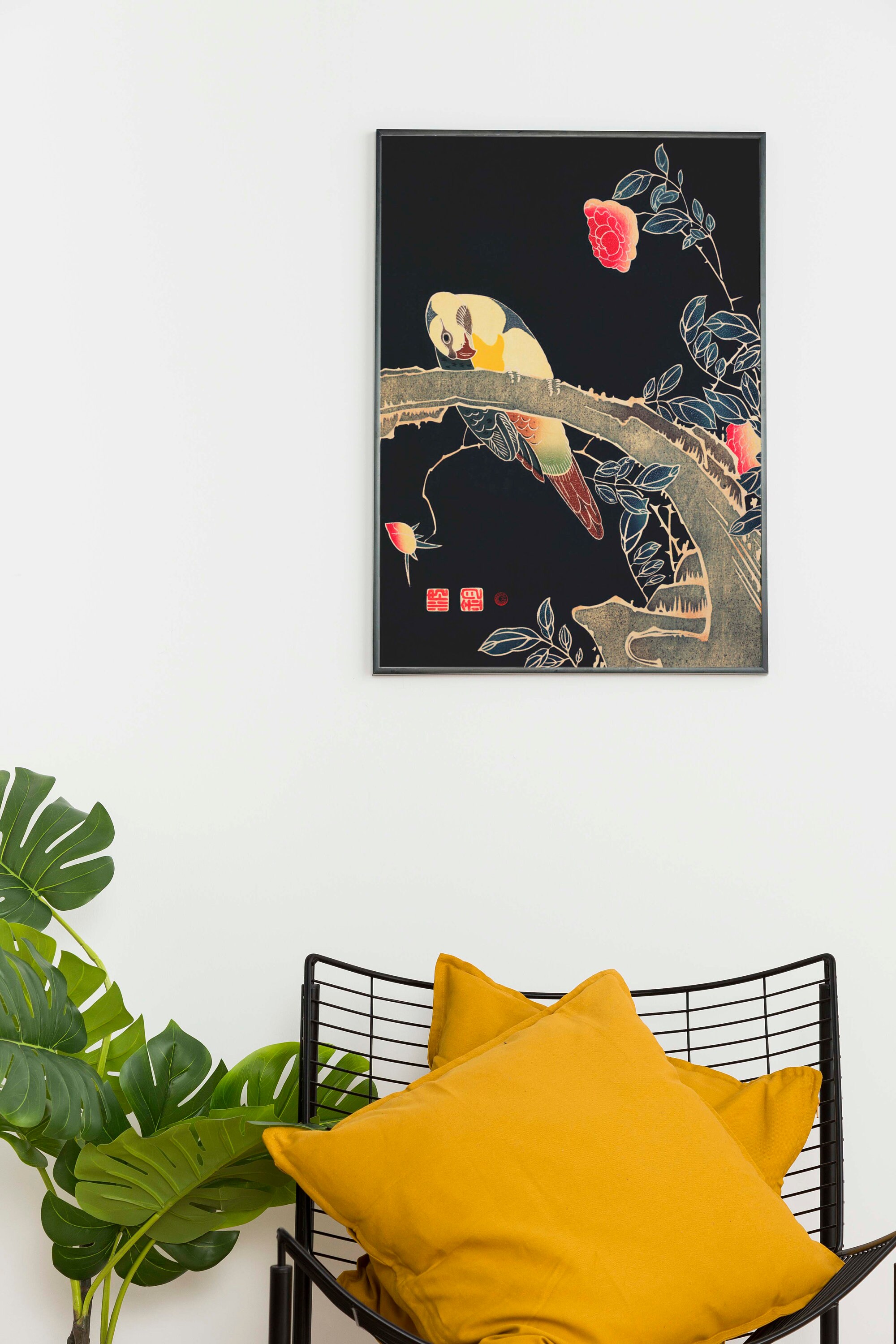 Japanese Parrot Art Print Vintage Art Botanical Prints - Etsy