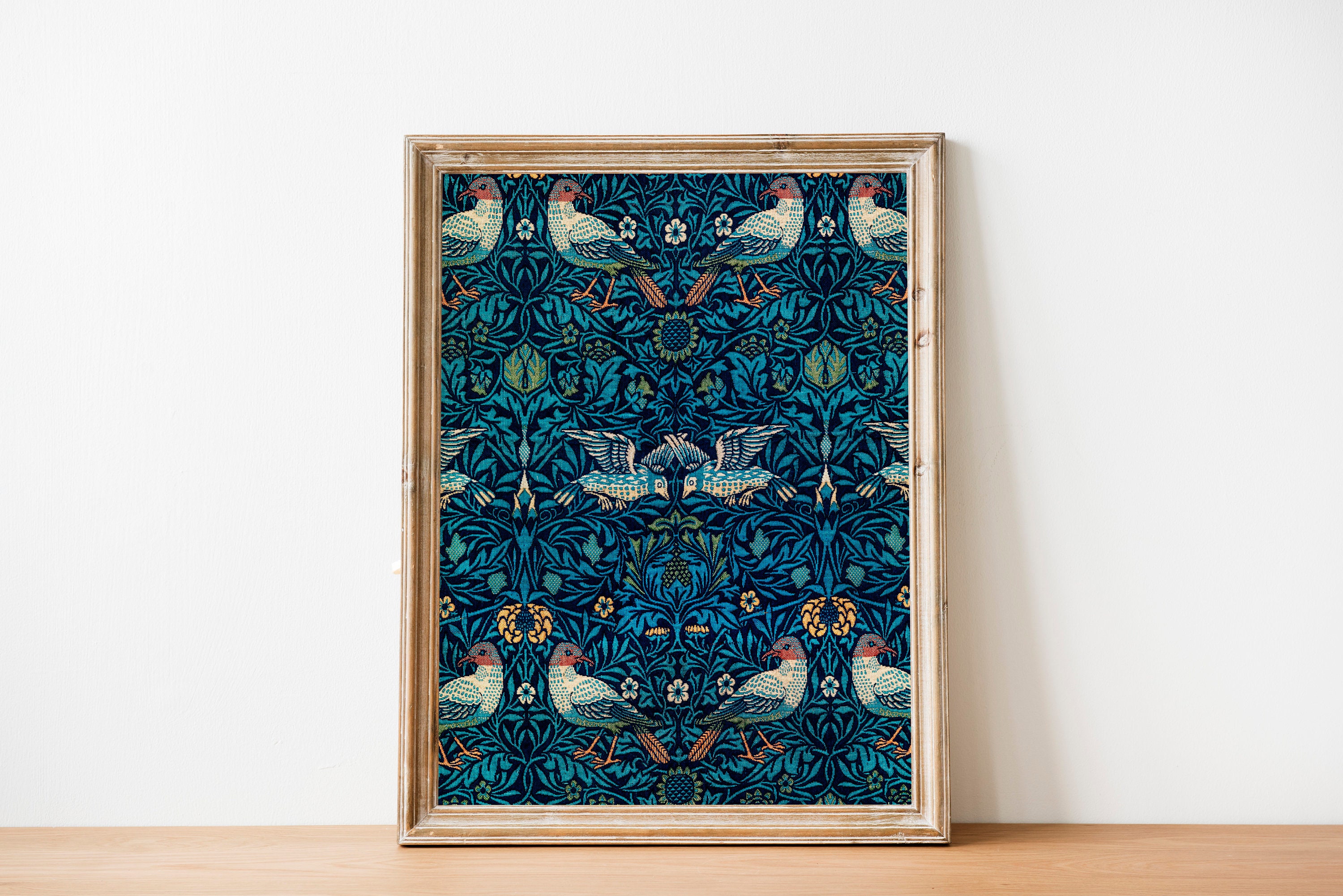 William Morris Print Floral Art Print Vintage Blue Flower - Etsy
