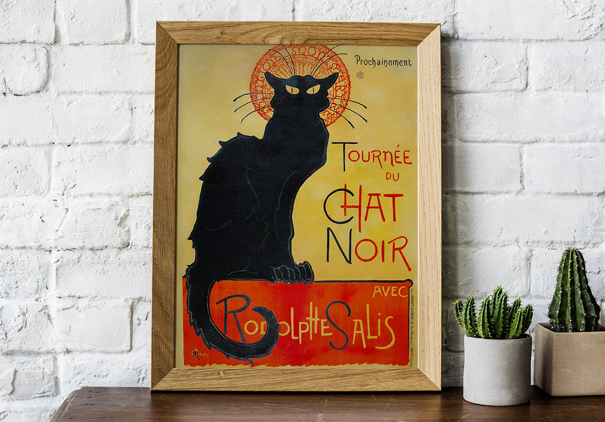 Rodolphe Salis Le Chat Noir Poster Theophile Steinlen - Etsy UK