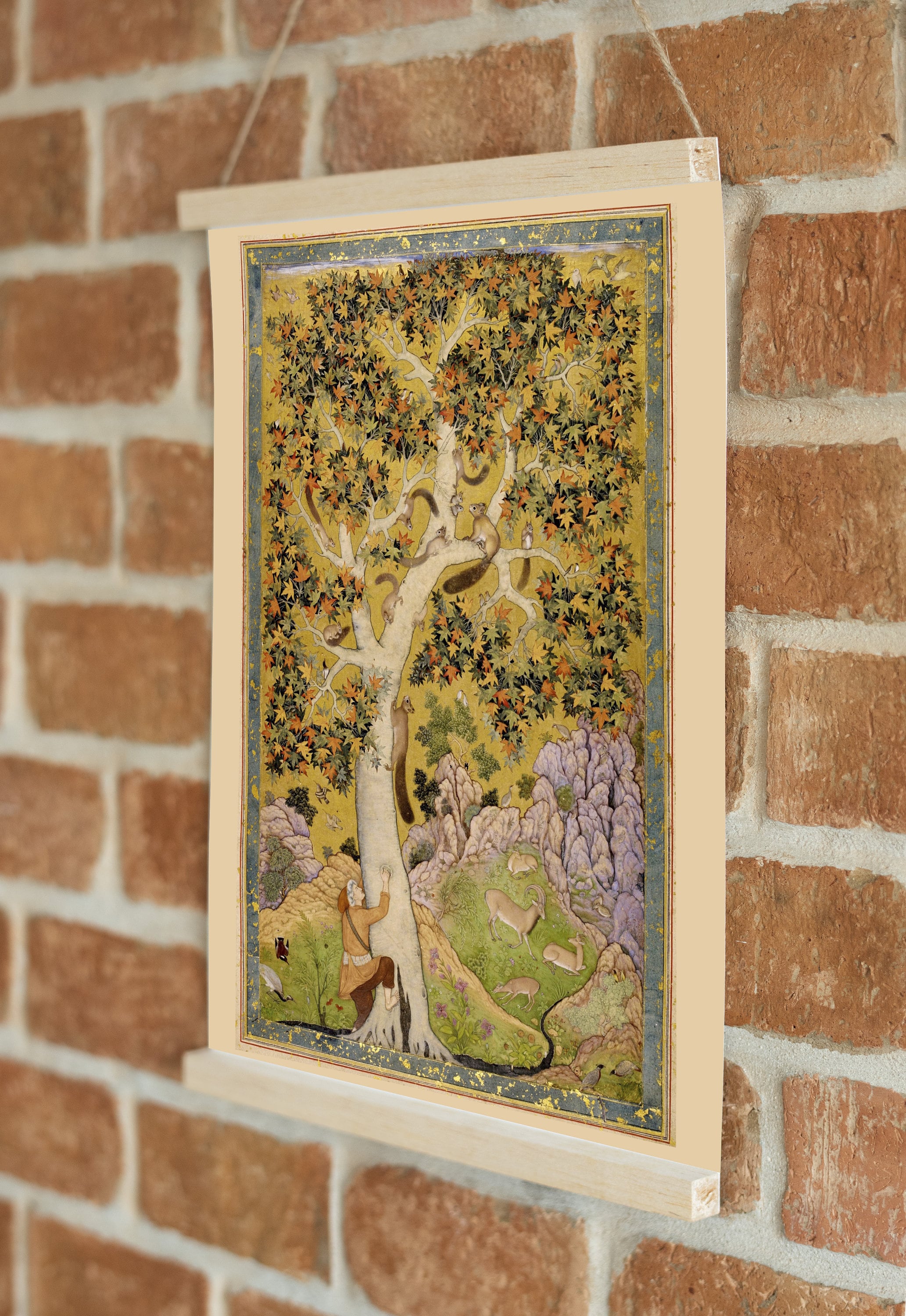 Vintage Tree Print Abu'l Hasan and Mansur Squirrels in a | Etsy