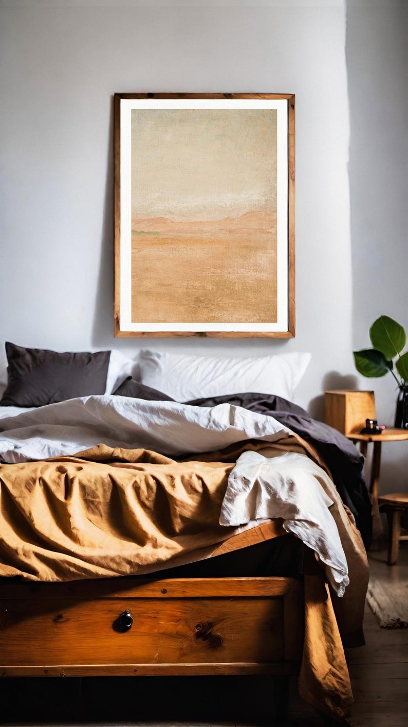 Beige Abstract Desert Print Set: Earthy Texture Boho Wall Art - Etsy