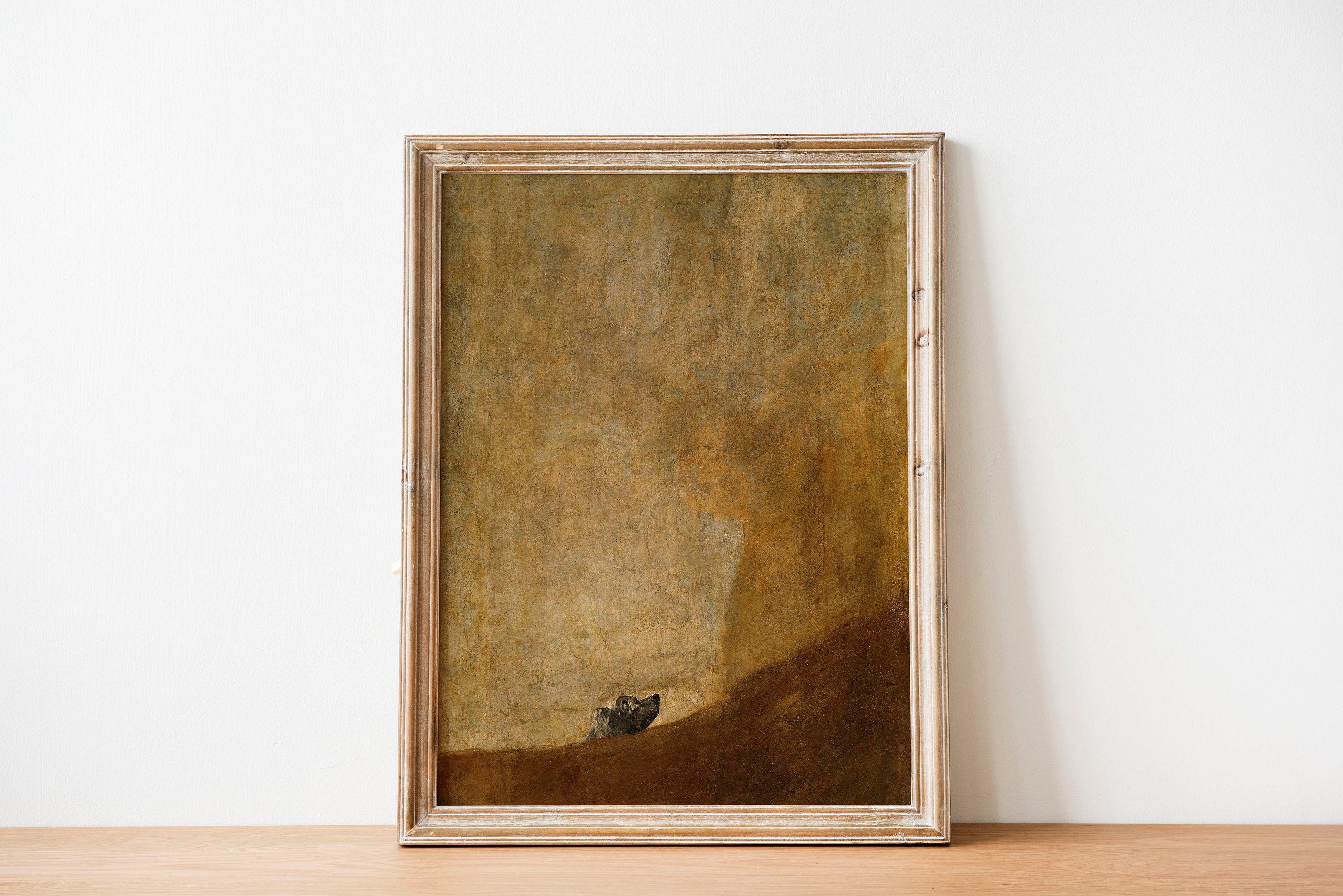 Francisco De Goya: the Dog 1823 Classic Painting Photo - Etsy