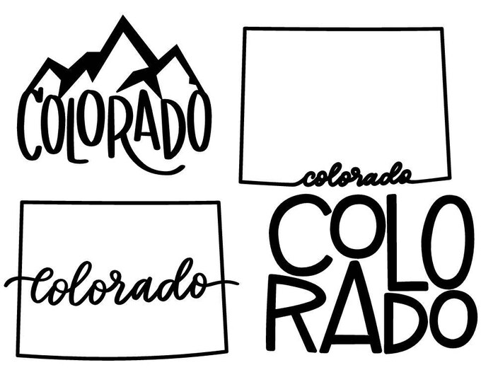 Colorado CO State Outline Vinyl Decal Sticker - Etsy