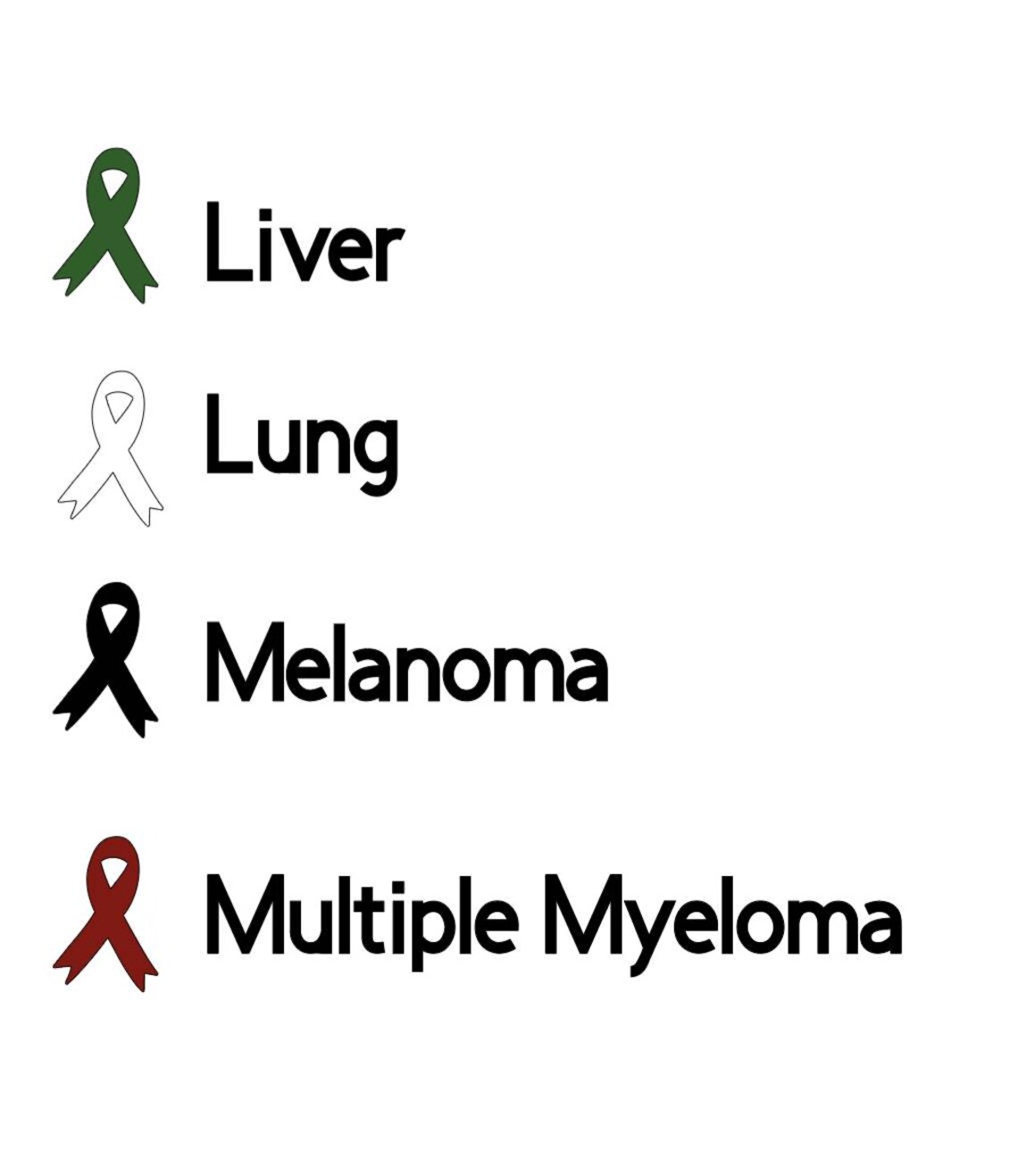 Cancer Ribbon Decal Cancer Ribbon Car Decal - Etsy