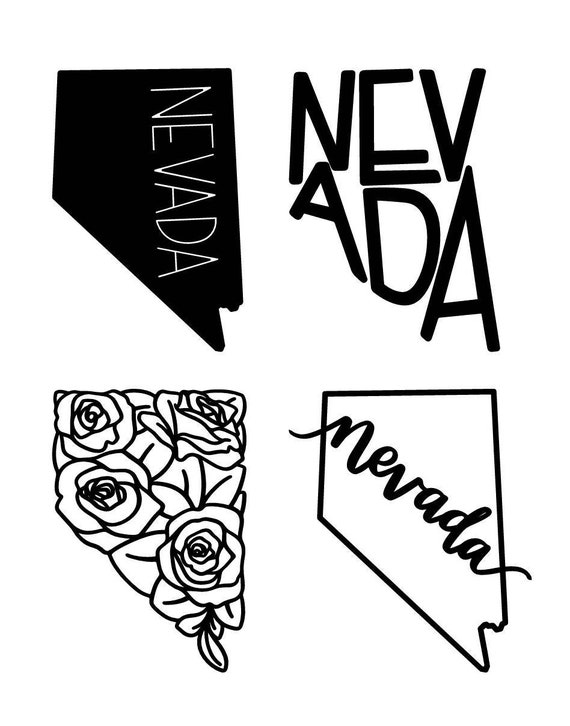 Nevada State Pride Bumper Sticker Decals | Etsy