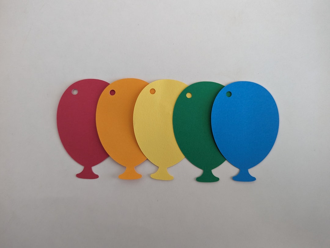 Colorful Balloon Birthday Gift Tags - Etsy