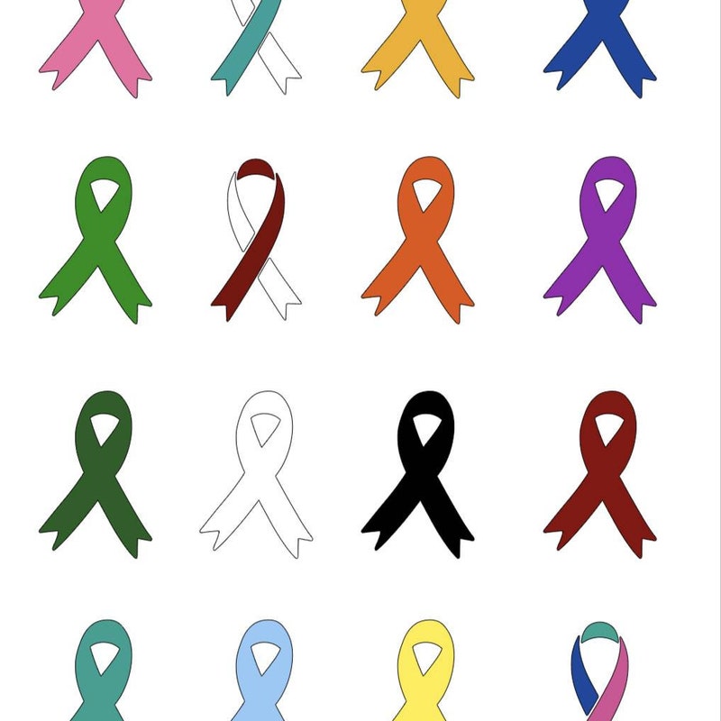 Pink Ribbon Decal - Etsy