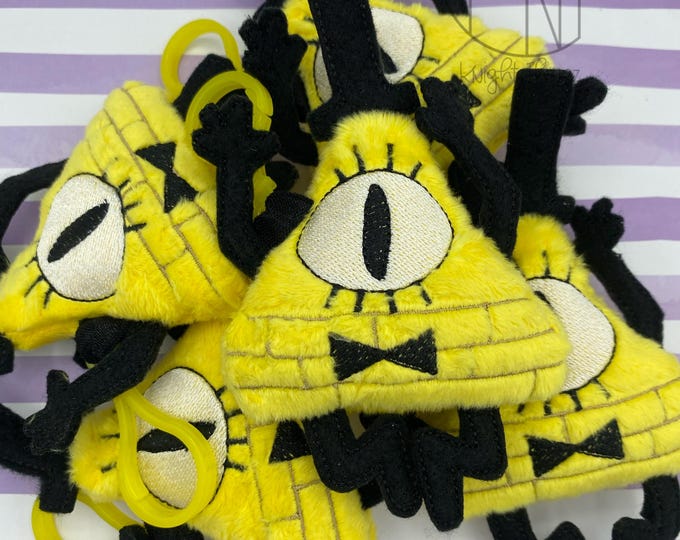 Triangle Demon Keychain Stuffie - Etsy