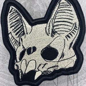 Bat Skull Iron on Patch - Etsy