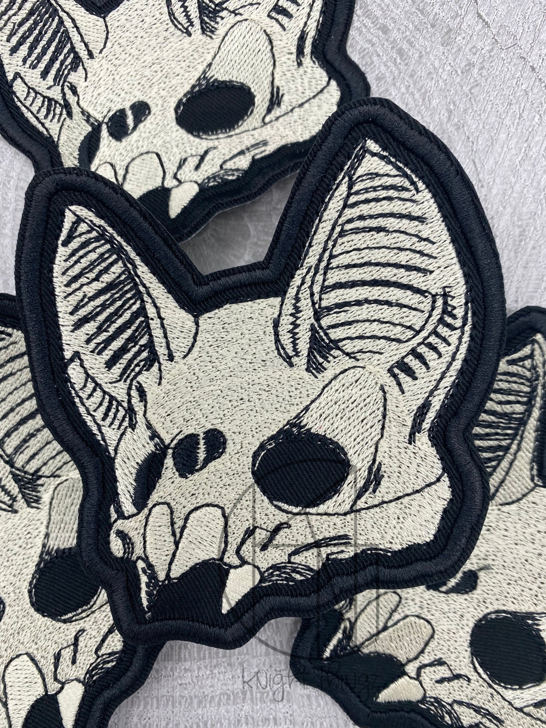 Bat Skull Iron on Patch - Etsy
