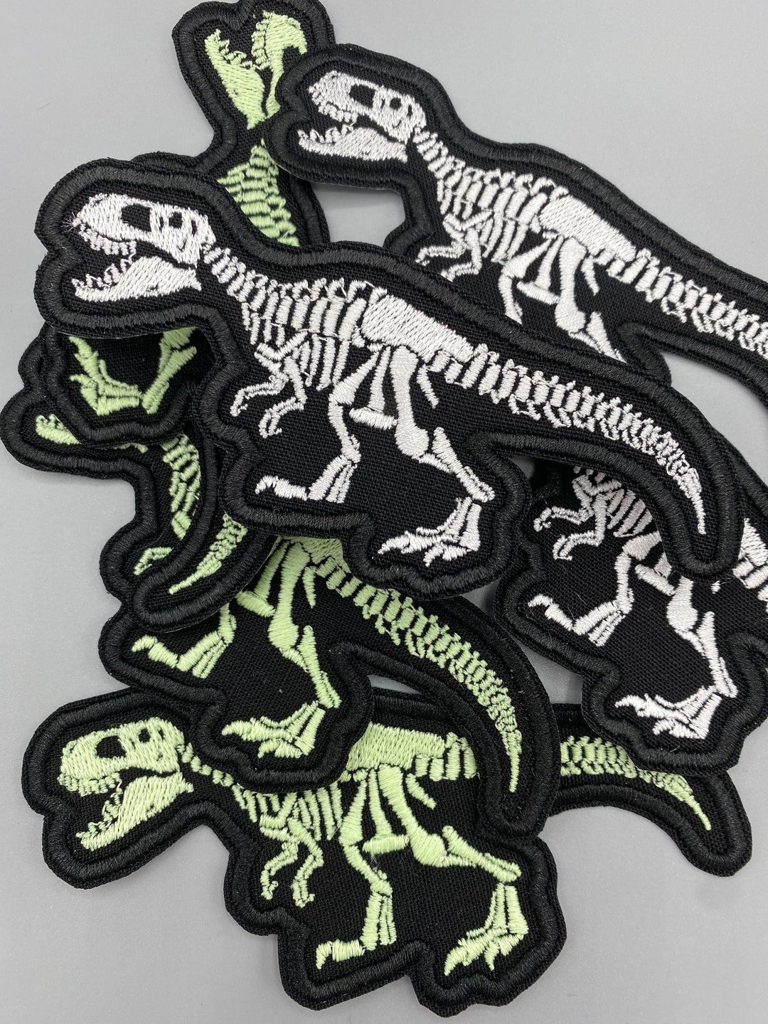 T-rex Skeleton Patch - Etsy