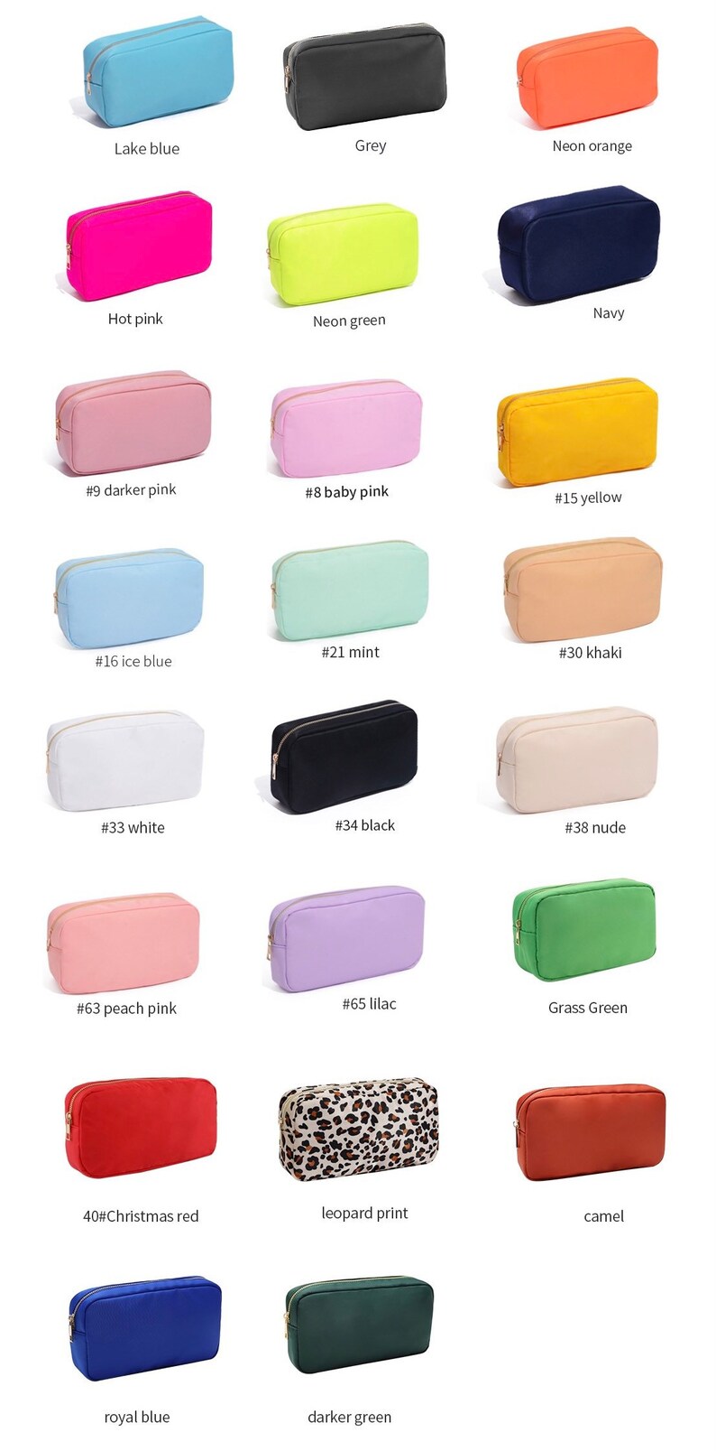 Small Nylon Cosmetic Bag Custom Pouch Personalized Pouch - Etsy