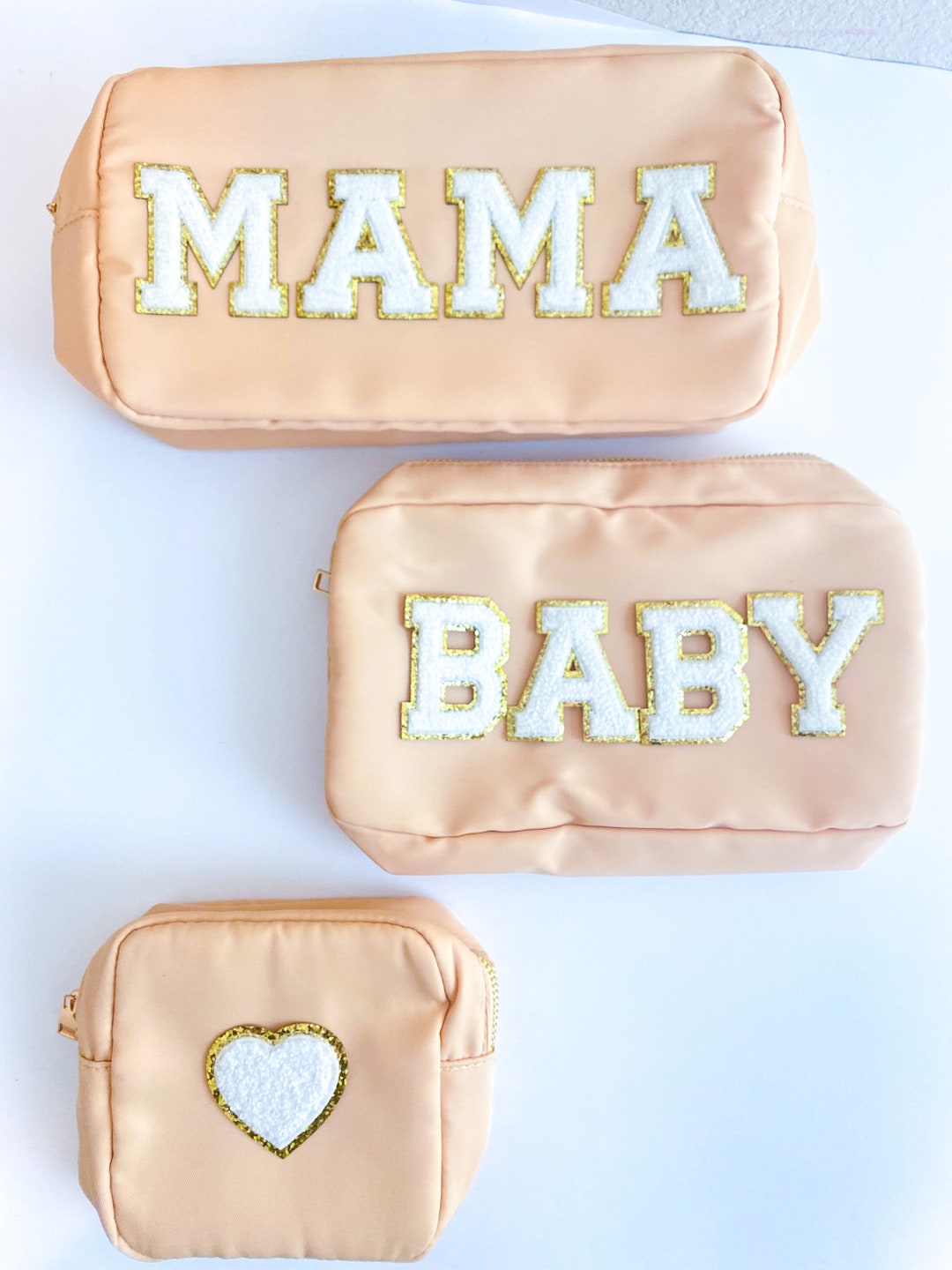 Medium Nylon Cosmetic Bag, Custom Pouch, Personalized Pouch, Nylon ...