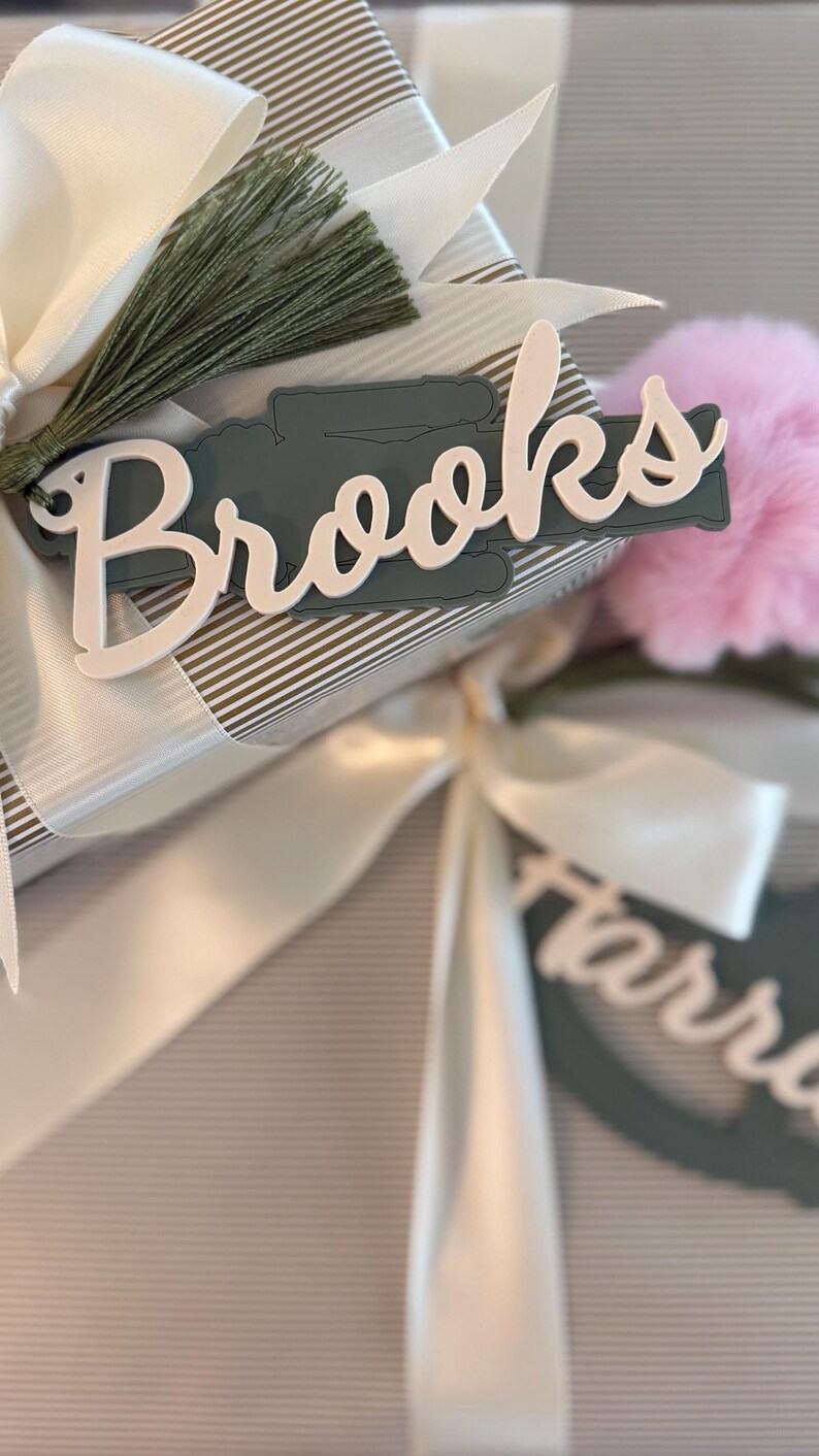 Personalized Name Tags | Gift Tags | Stocking Tags | Christmas Custom ...