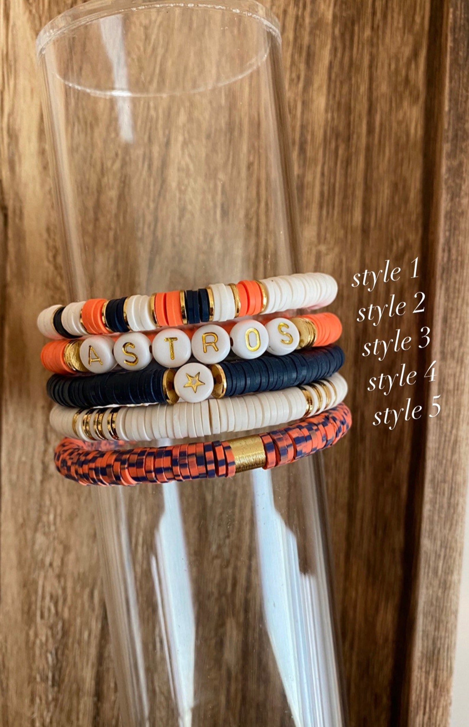 BEST SELLER Astros Heishi Bracelet Polymer Clay Disc - Etsy