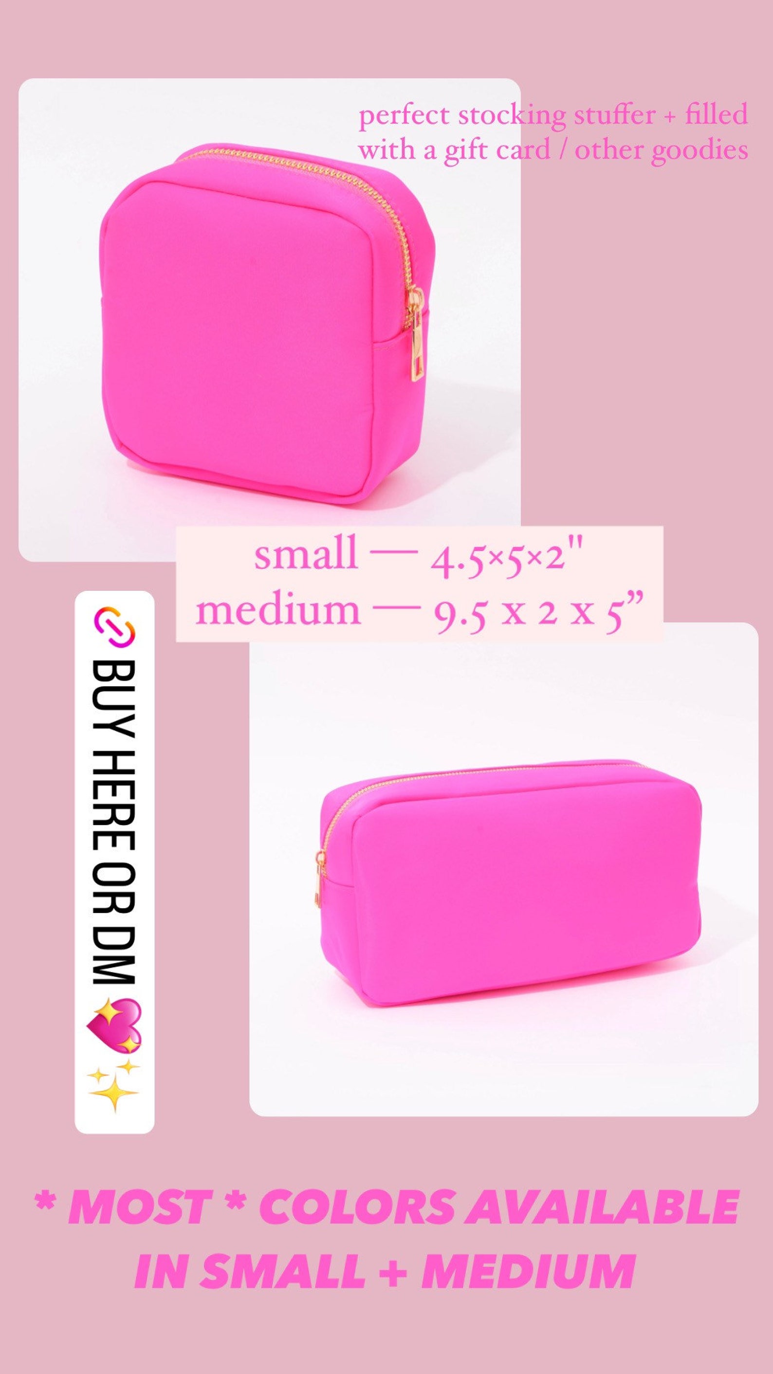 Small Nylon Cosmetic Bag Custom Pouch Personalized Pouch - Etsy