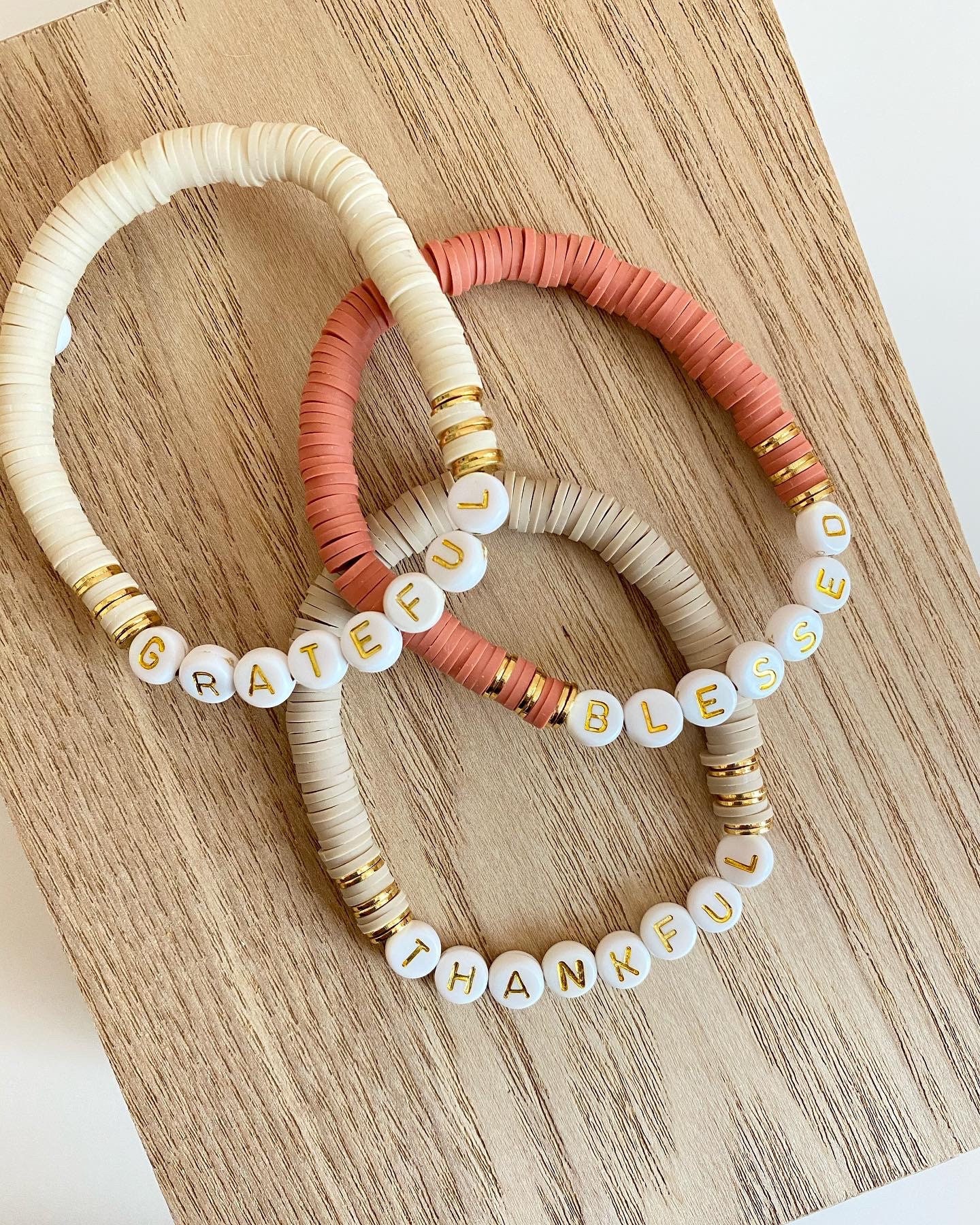 Heishi Bracelet | Polymer Clay Disc Bracelet | Stack Bracelet | Custom ...