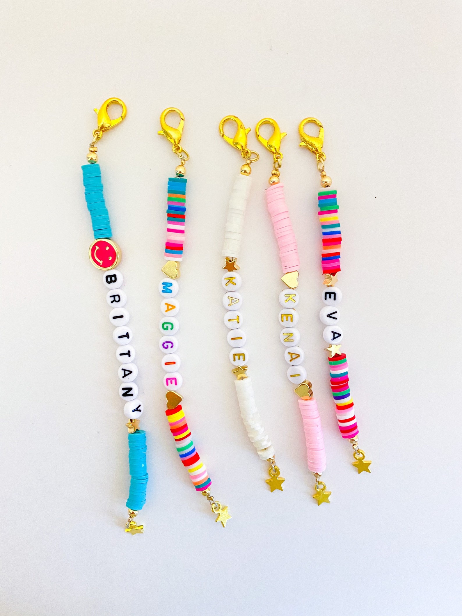 Custom Name Keychain | Polymer Clay Name Key Chain | Personalized ...