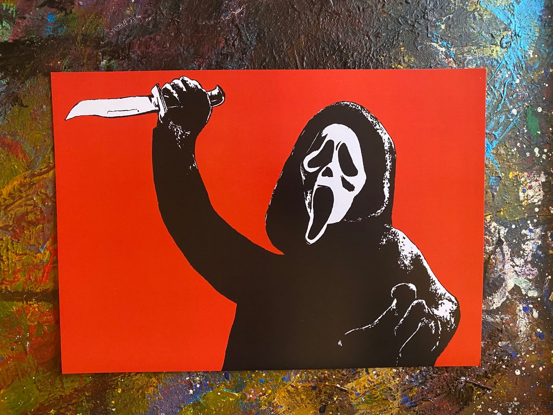 Ghostface scream Art Print From Original Painting High Quality Free UK ...