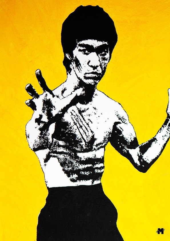 Bruce Lee Art Print From Original Painting High Quality - Etsy UK