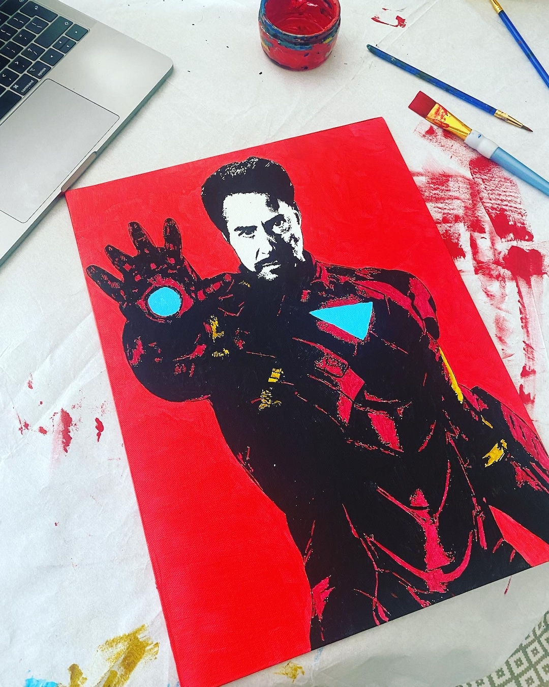Iron Man Art Print From Original Painting High Quality - Etsy