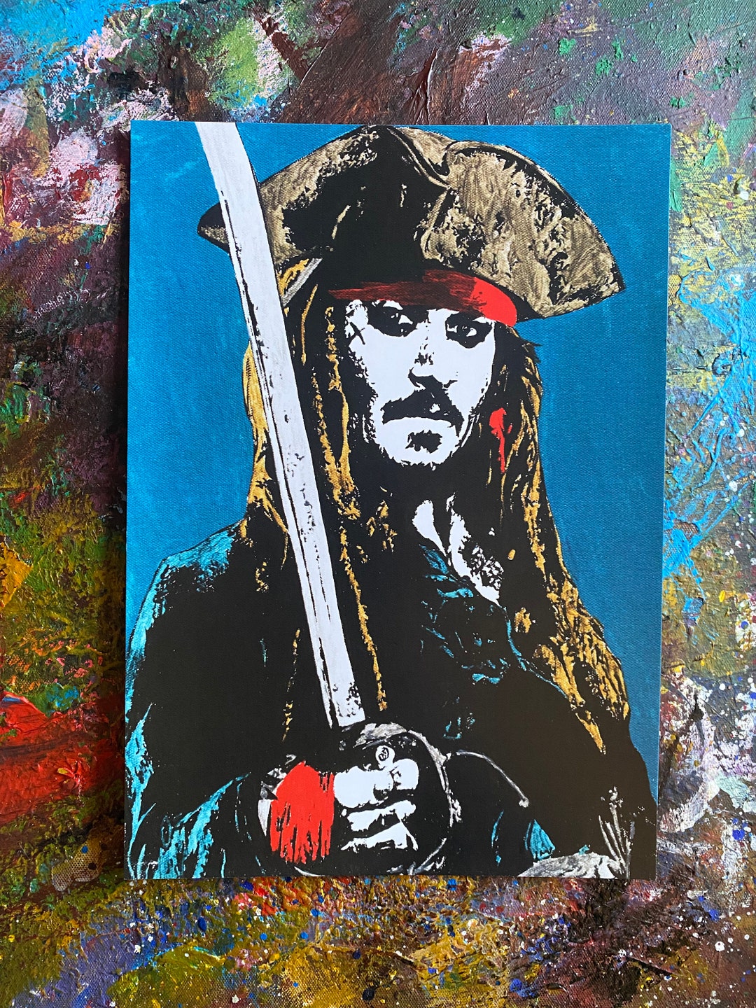 Jack Sparrow Art Print From Original Painting High Quality Free UK ...