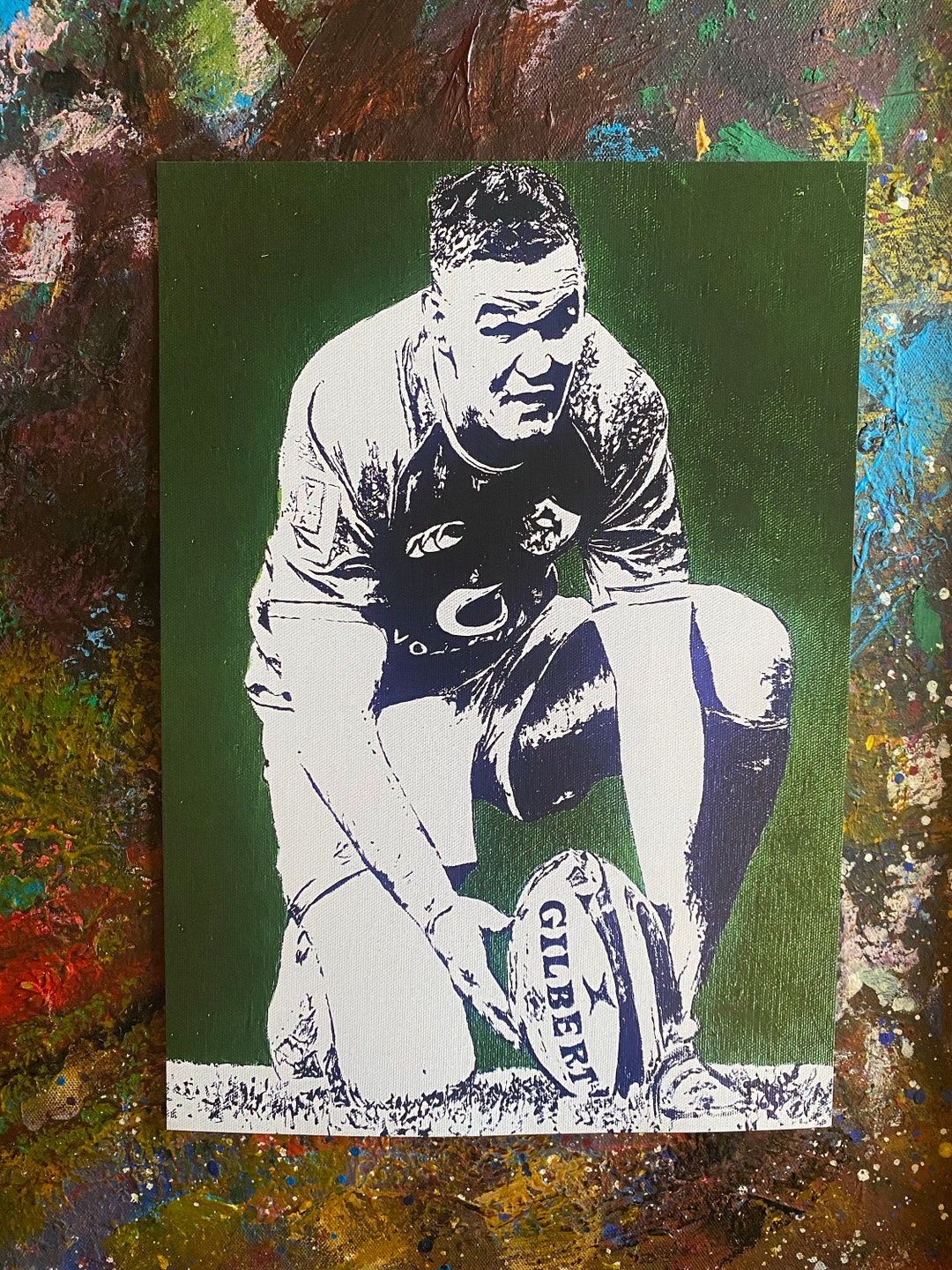 Johnny Sexton Art Print From Original Painting High Quality Free UK ...