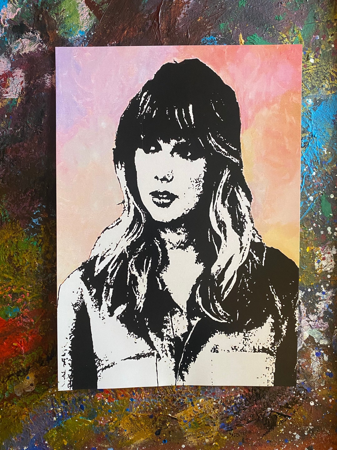 Taylor Swift Art Print From Original Painting High Quality Free UK ...