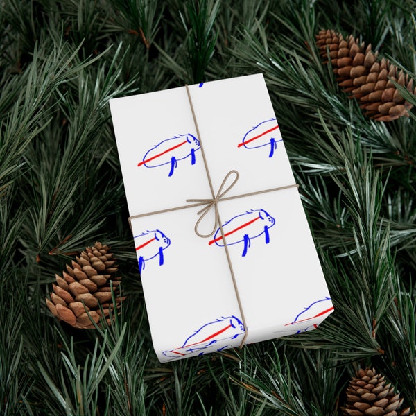 Buffalo Bills Wrapping Paper - Etsy