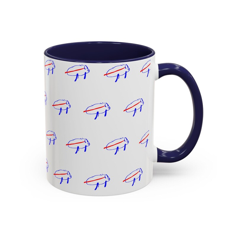 Josh Allen Buffalo Bills Logo Coffee Mug, Buffalo Bills Inspired Accent ...
