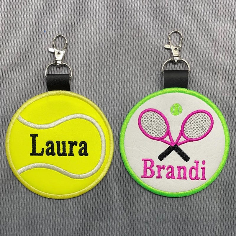 Tennis Bag Tag - Etsy