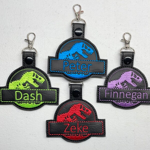 Dinosaur Name Tags - Etsy