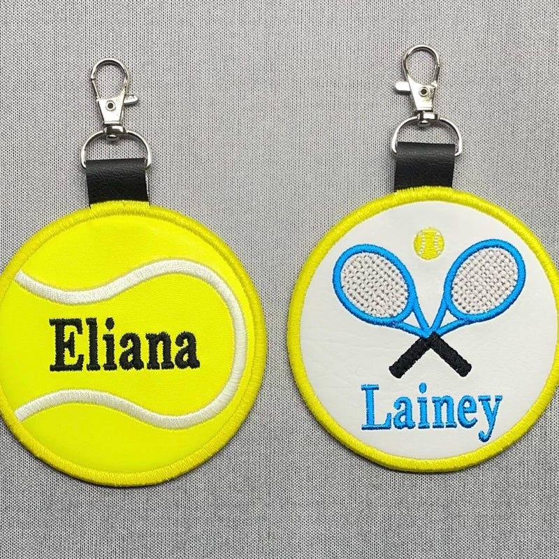 Tennis Bag Tag - Etsy