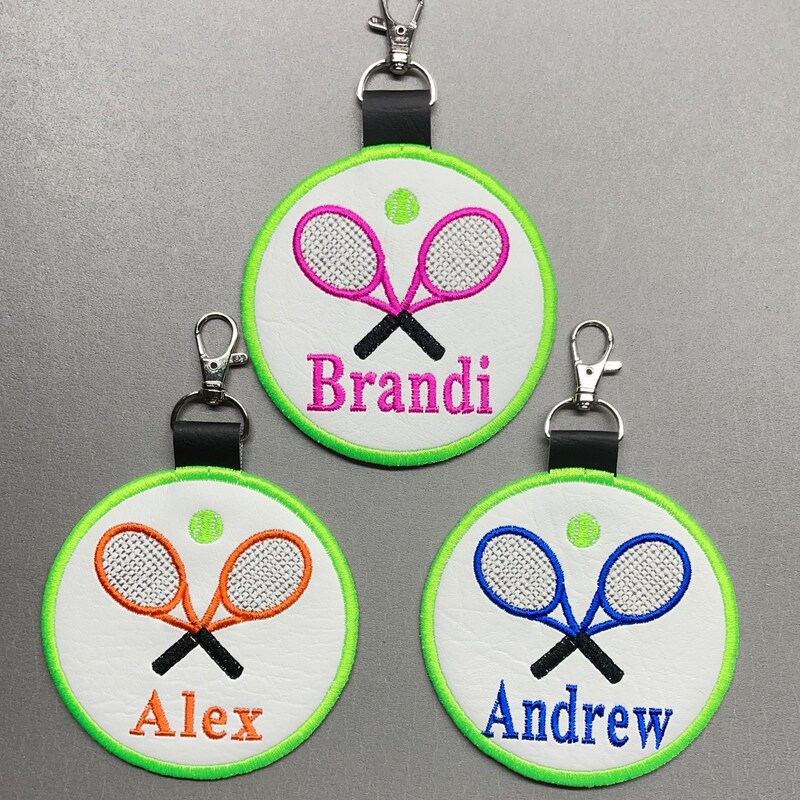 Tennis Bag Tag - Etsy