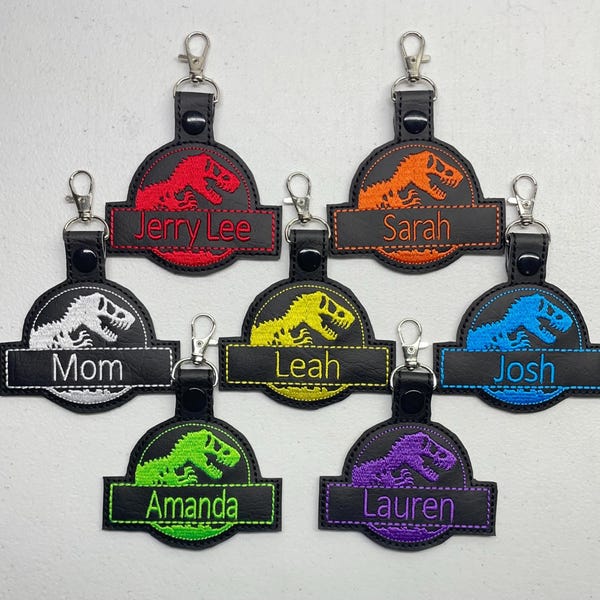 Dinosaur Name Tags - Etsy