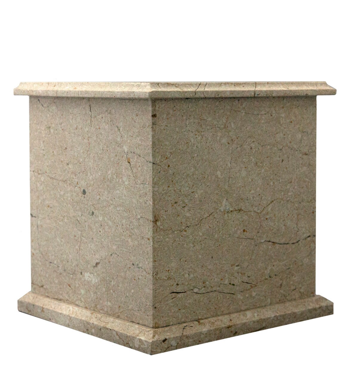 Modern Natural Beige Marble Box Cremation Urn for Ashes (full Size ...