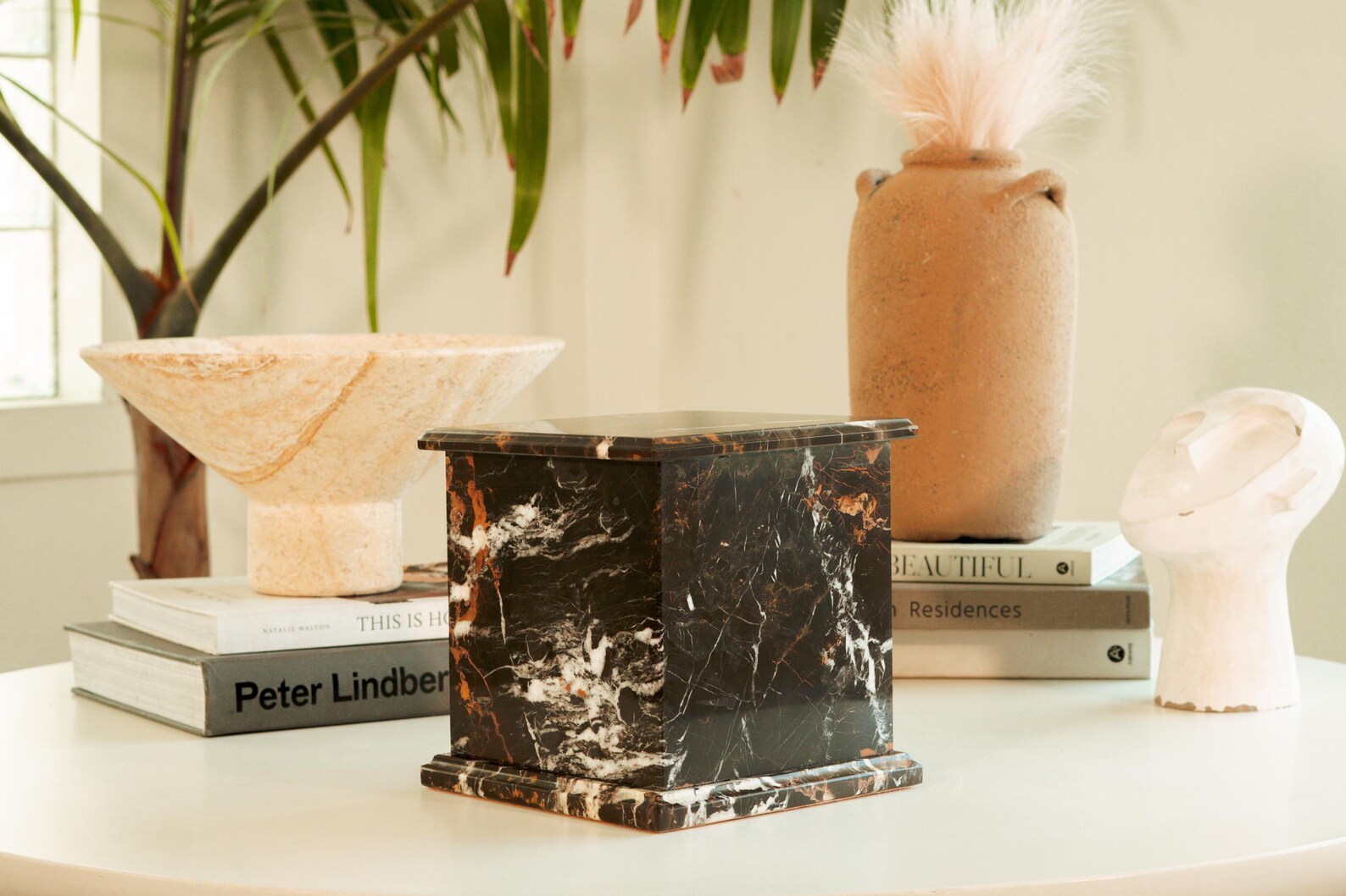 Modern Grey Marble Box Cremation Urn for Ashes (full Size / Adult) - Etsy