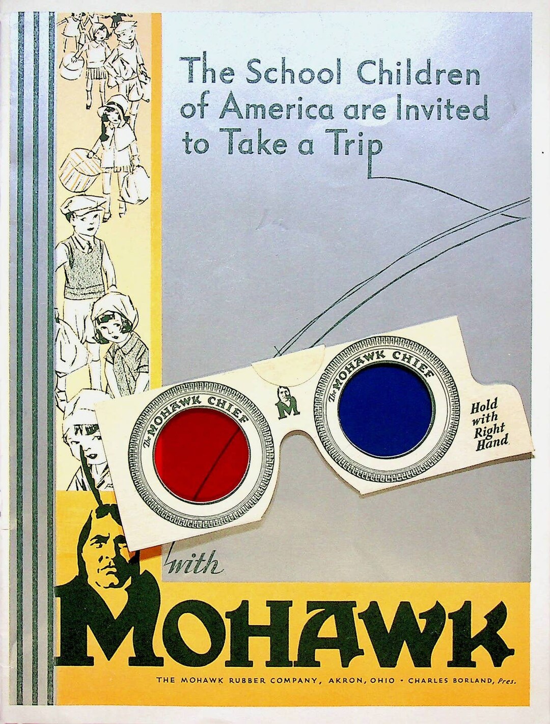 Mohawk Tires Promotional 3D Booklet With Original 3-D Glasses - Etsy