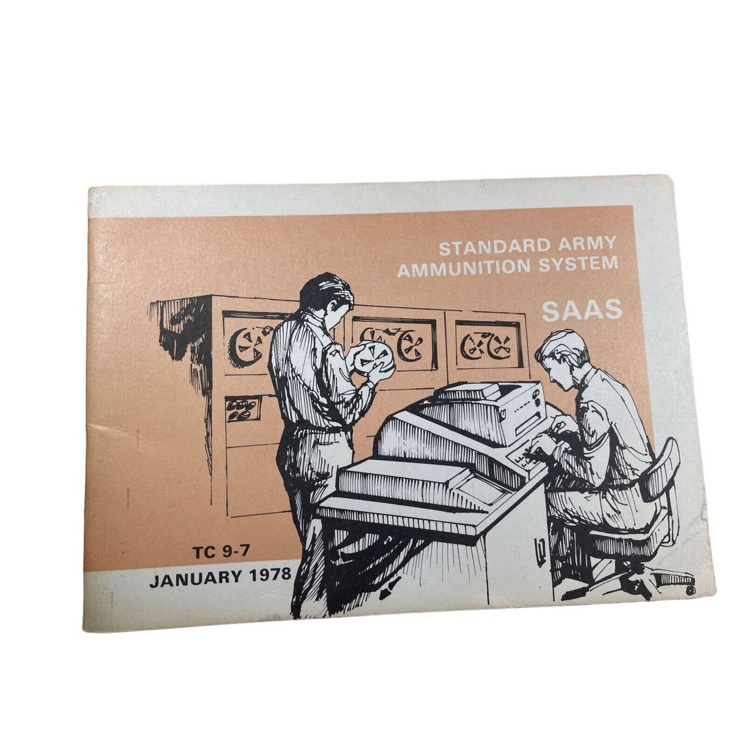 1978 Standard ARMY Ammunition System SAAS Booklet TC-9-7 - Etsy