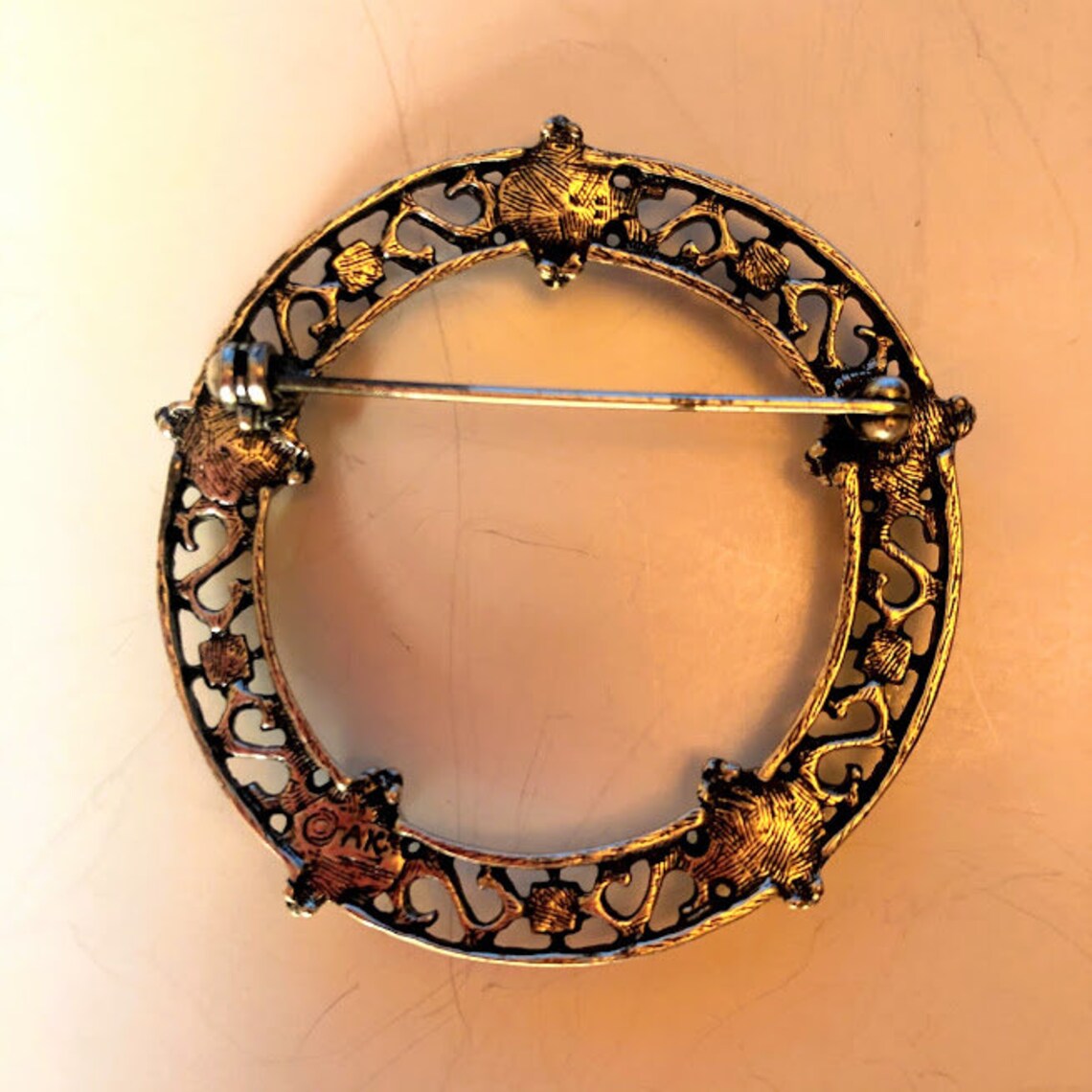 Anne Klein Brooch With Pearl. - Etsy