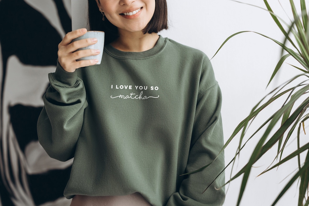 Matcha Lover Crewneck: Unisex Fleece Sweatshirt - Etsy